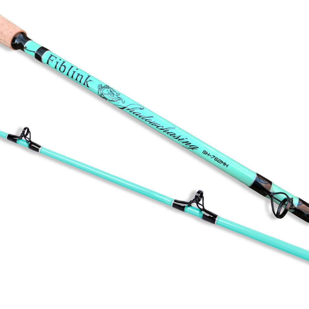 Fiblink Catfish Fishing Rods, 2 Piece Catfishing Pole, Portable Travel ...