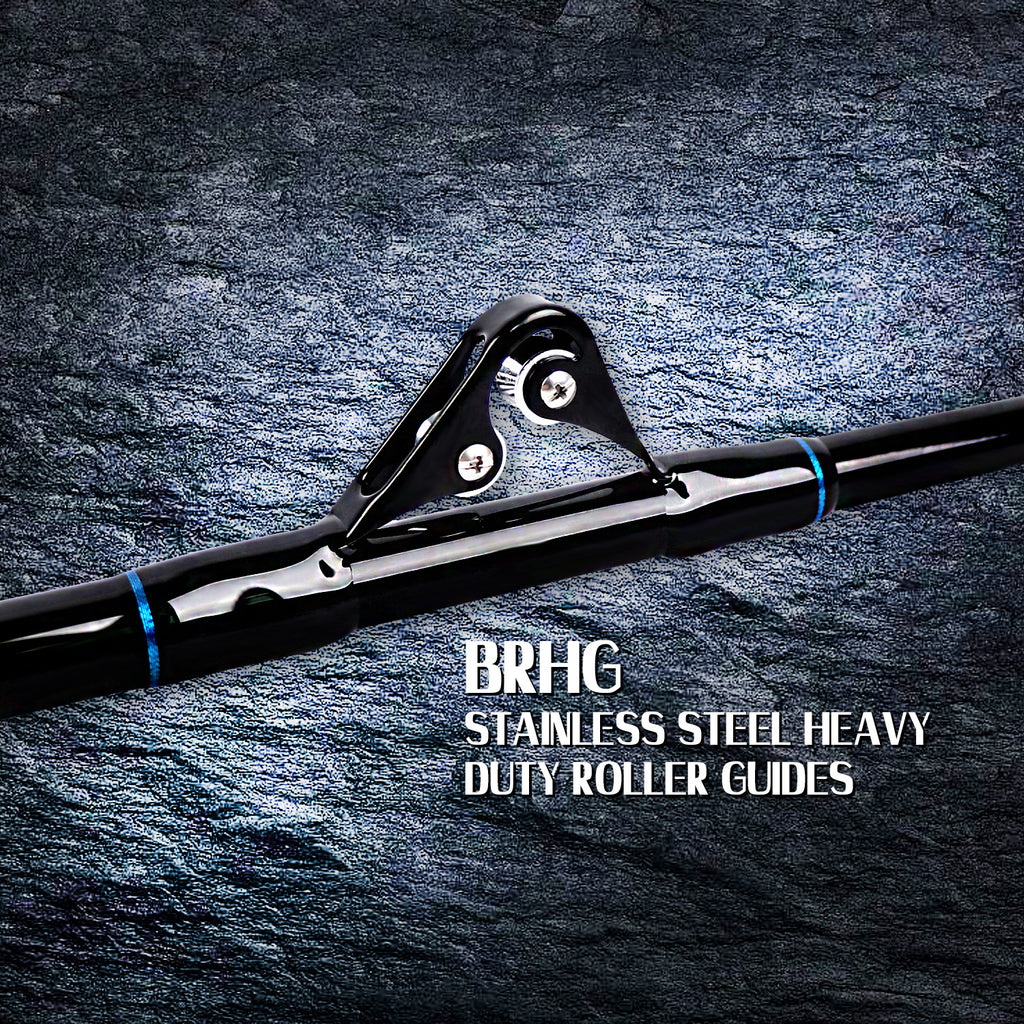 Fiblink Saltwater Fishing Rod 1 Piece Trolling Rod Deep Drop Sea Rolle ...