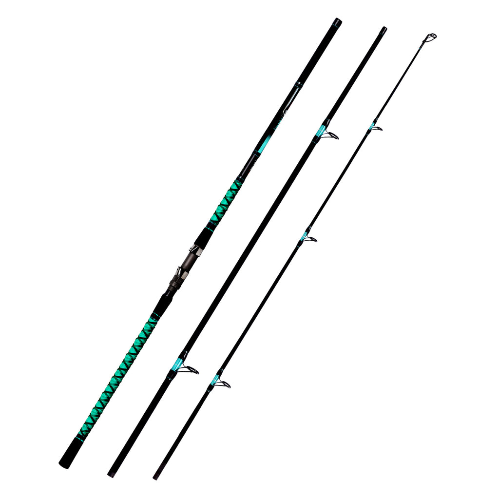 Fiblink Surf Fishing Rod Portable Travel Surf Spinning Rod 2 Piece/3 P ...
