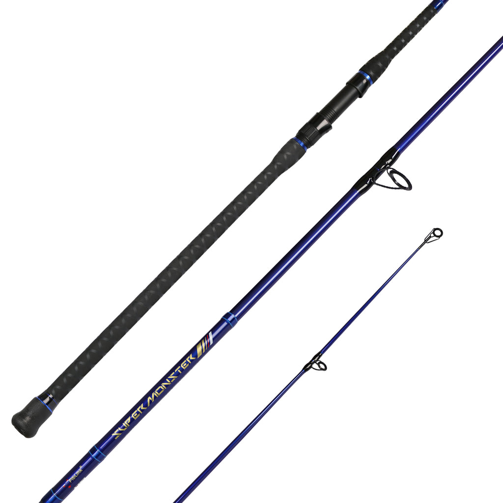Fiblink Surf Spinning & Casting Fishing Rod Carbon Fiber Travel Fishin ...