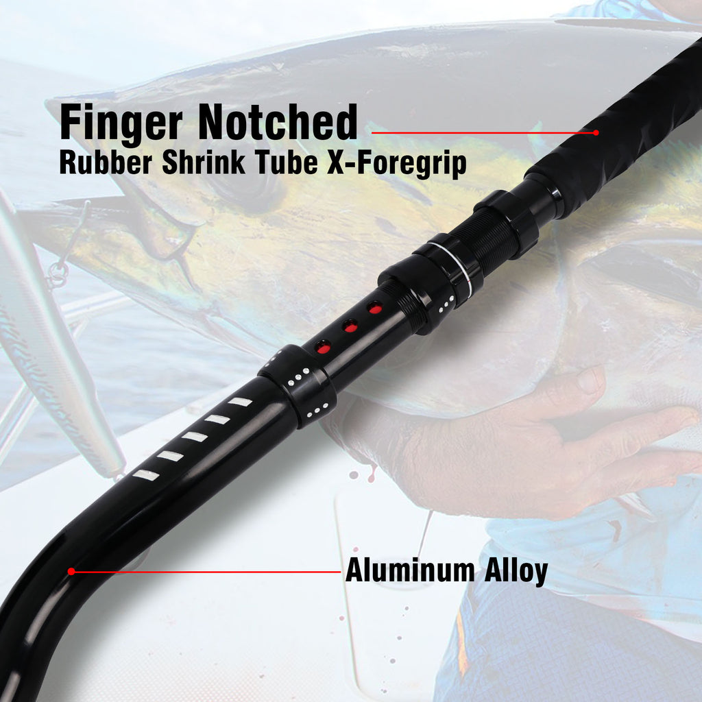 Fiblink Bent Butt Trolling Rod 2-Piece Saltwater Offshore Fishing Rod ...