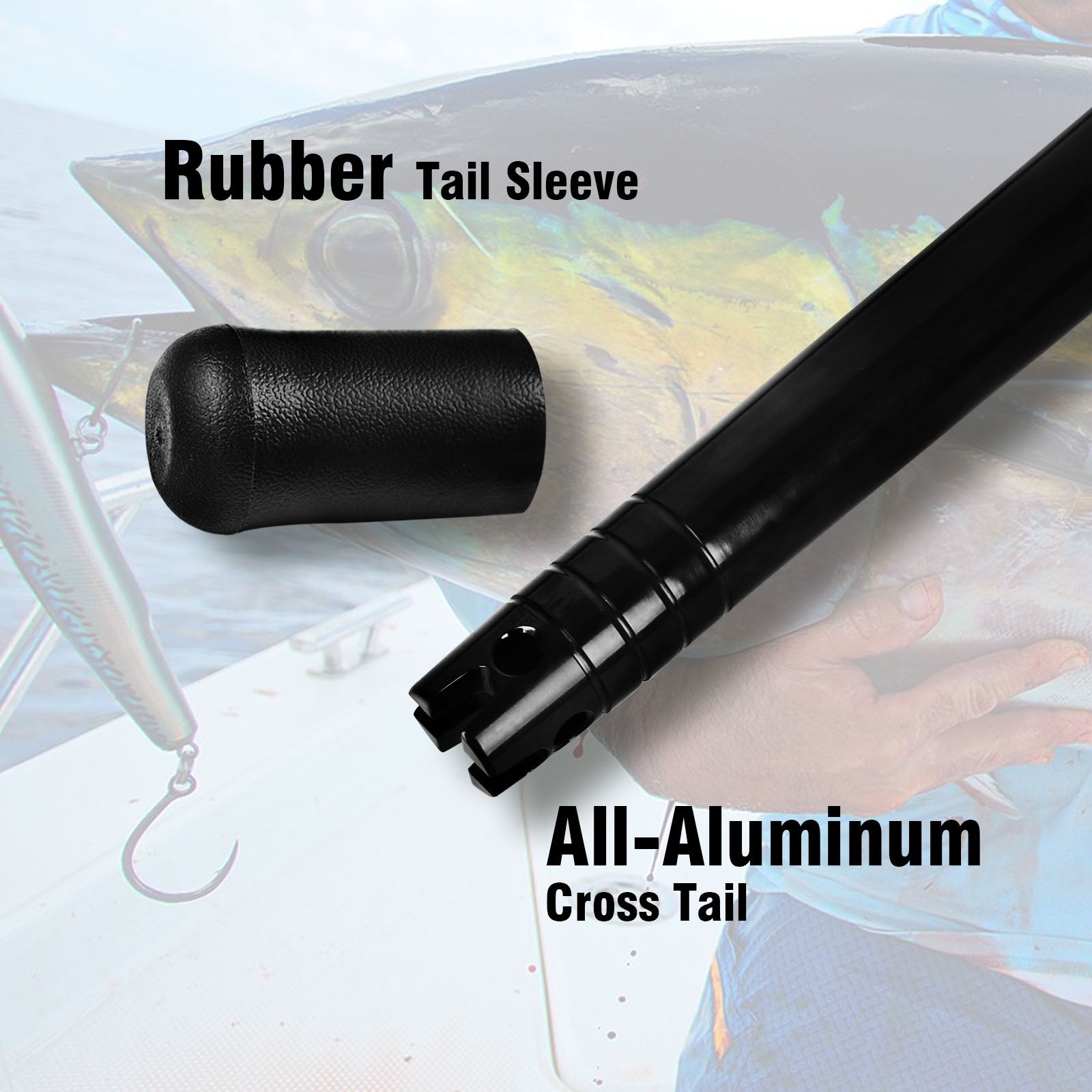 Fiblink Bent Butt Trolling Rod 2-Piece Saltwater Offshore Fishing Rod ...